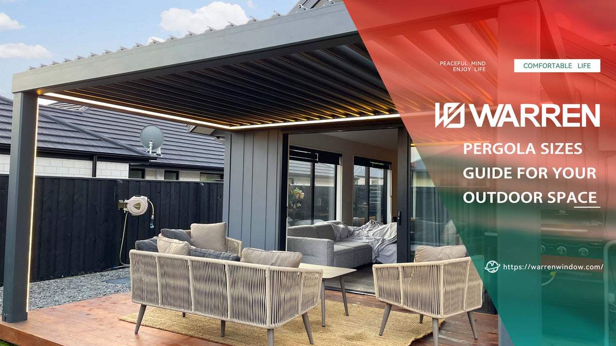 Pergola Sizes Guide For Your Outdoor Space – Shandong Warren Doors and ...